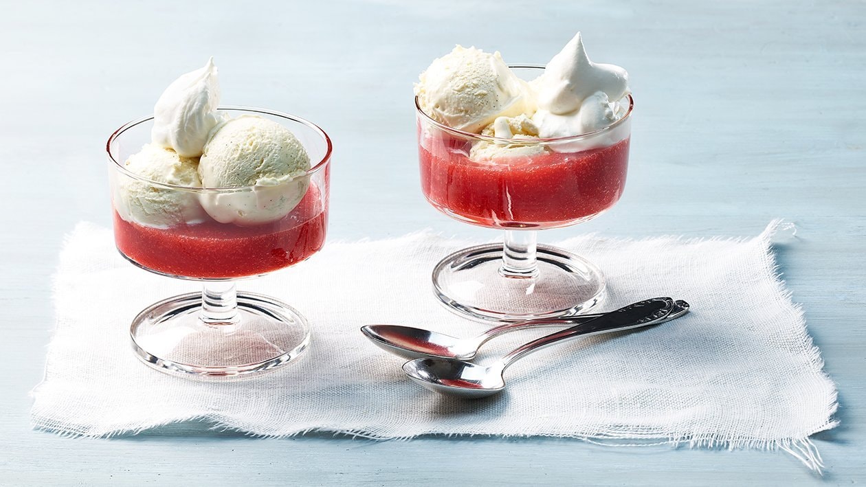 Coupe Romanoff sous forme de purée : Coupe Romanoff